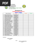 List of Contextualized Learning Materials Used or Passed | PDF | Behavior Modification | Cognition