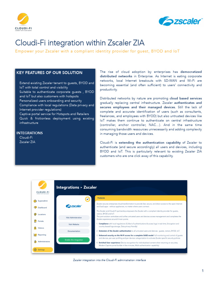 Zscaler Solution Brief | PDF | Internet Of Things | Cloud Computing