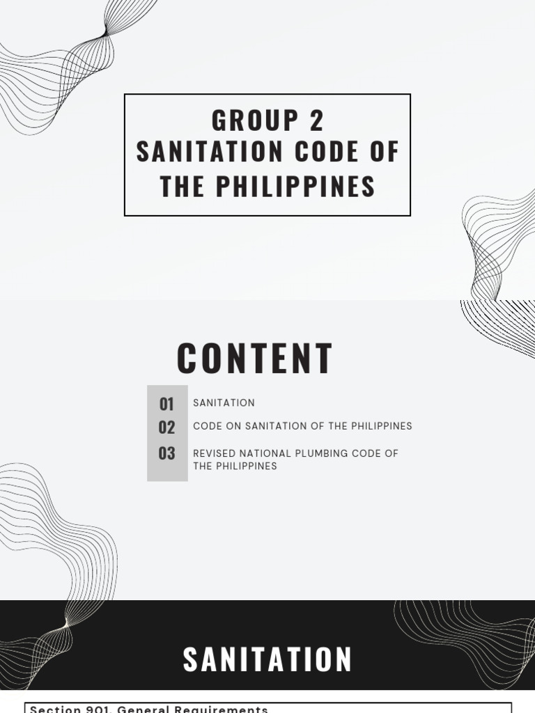 Sanitation Code of The Philippines 1 | PDF | Sanitation | Sewerage