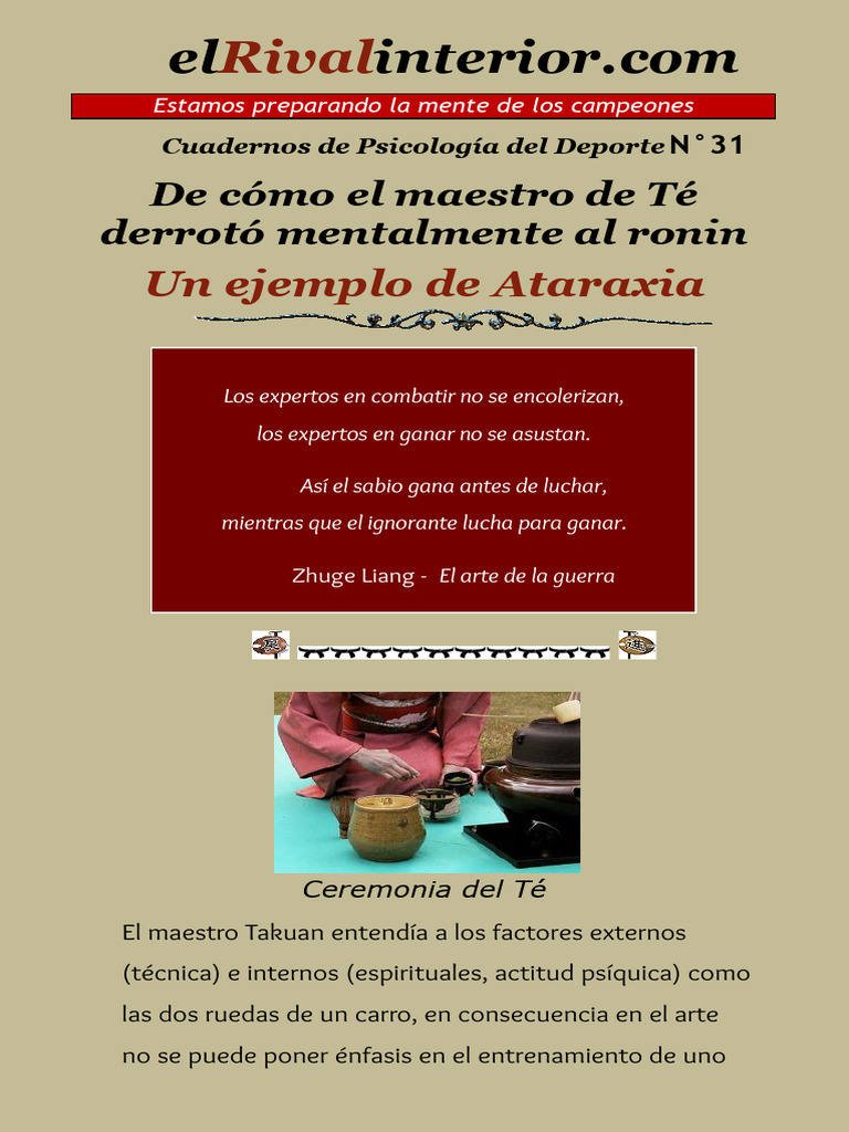 A31 MaestrodeTe Elrivalinterior | PDF | Samurai