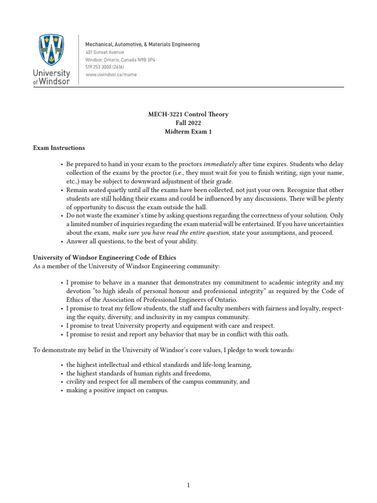 Midterm 1 2022 Soln | PDF | Electric Motor | Voltage