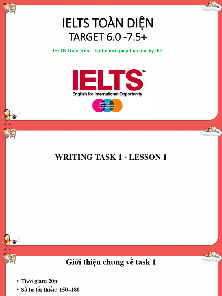 Writing Task 1 Lesson 1 | PDF