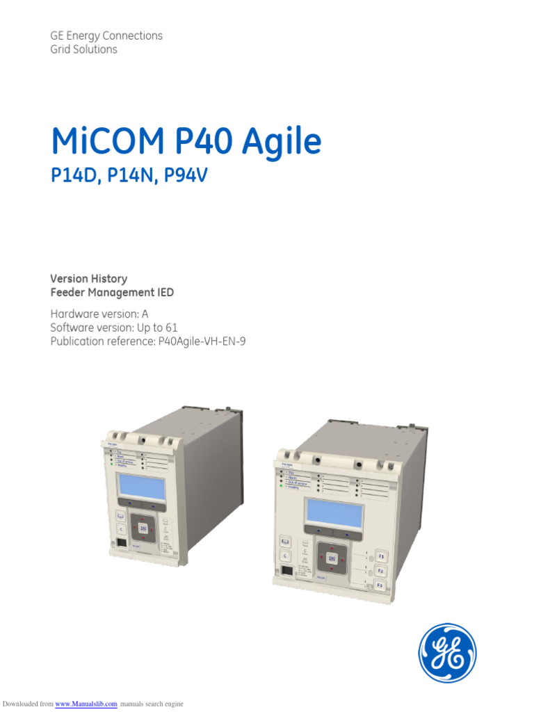 Micom p40 Agile p14d | PDF | Computing | Computer Engineering