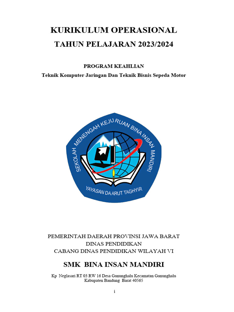 Lembar Pengesahan Kosp 2022-2023 | PDF