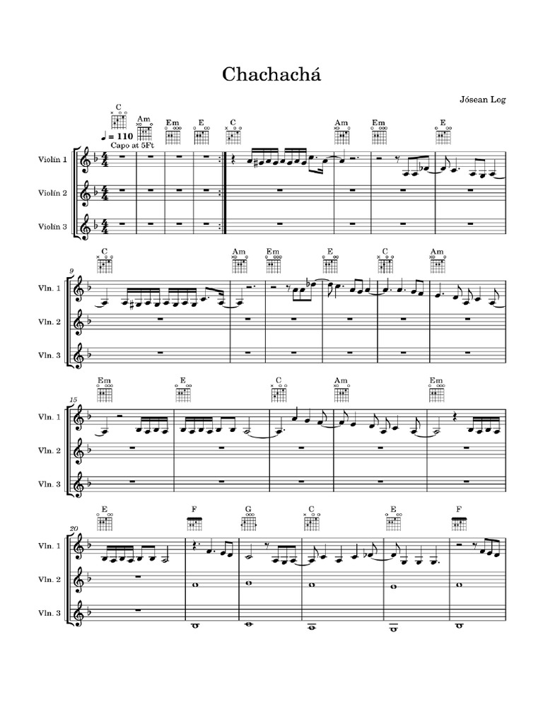 Cha Cha Cha Violin | PDF