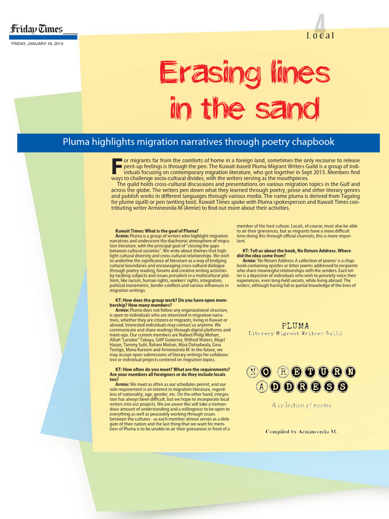 Erasing Lines in The Sand 1 - Kuwait Times | PDF