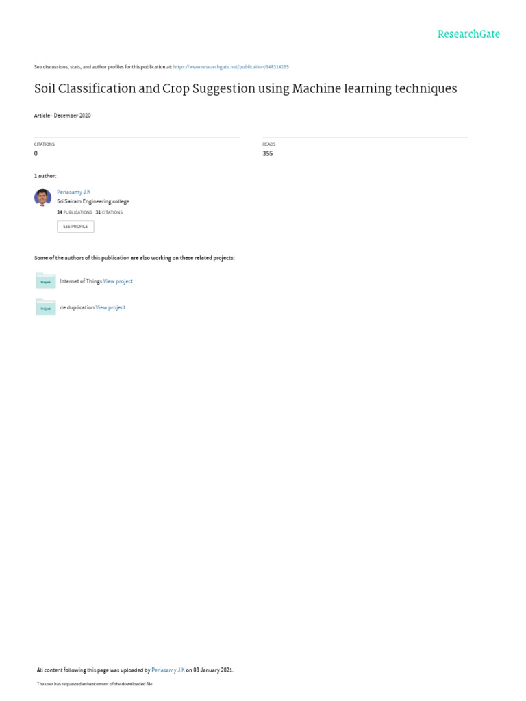 Soil Classification and Crop Suggestion Using Machine Learning ...