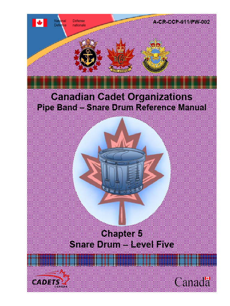 Snare Drum Manual for Cadet Pipe Bands | PDF | Government