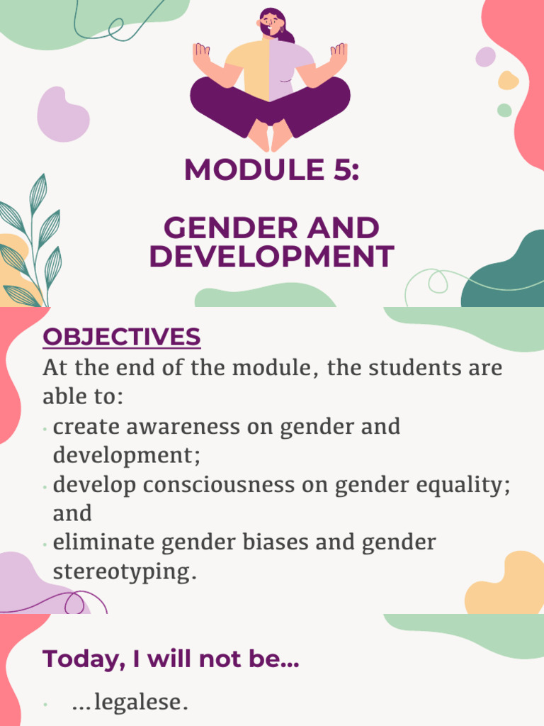 Gender and Development Objectives 2025 | PDF | Gender | Gender Studies