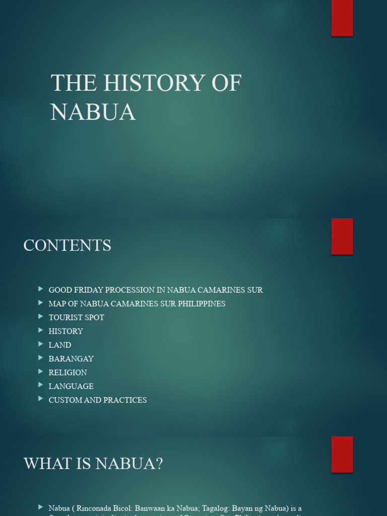 The History of Nabua | PDF