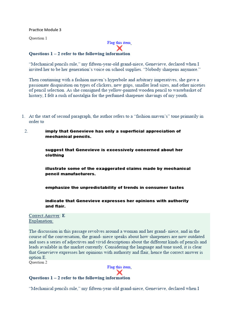 Practice Module 3 | PDF