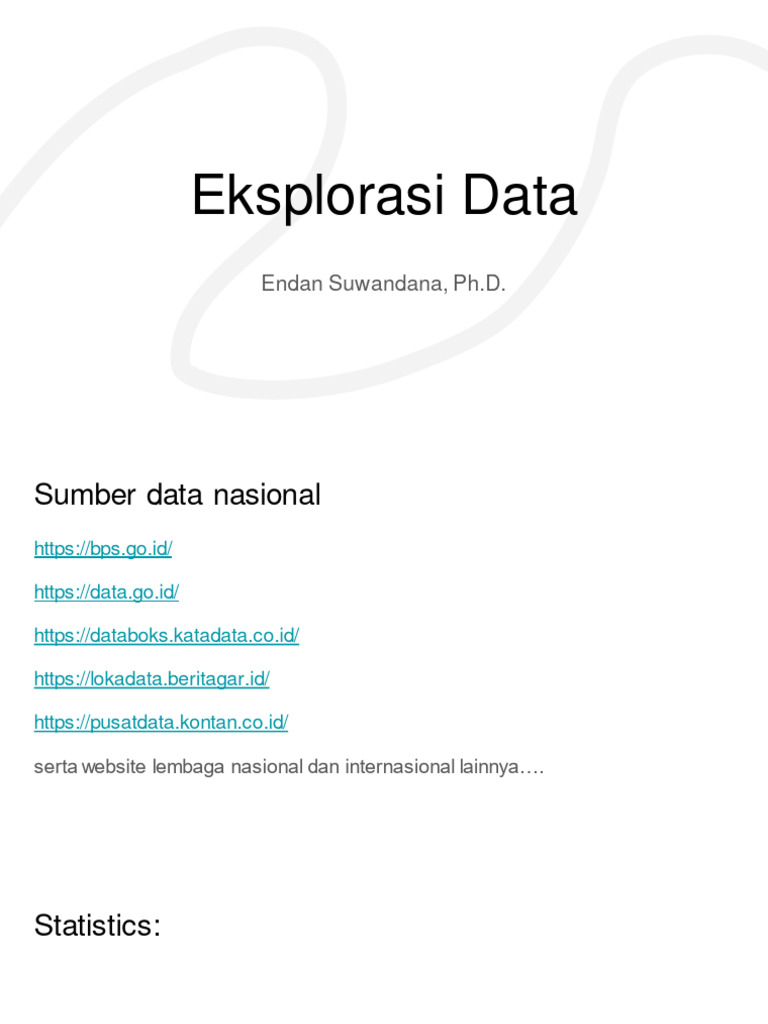 2 Eksplorasi Data | PDF