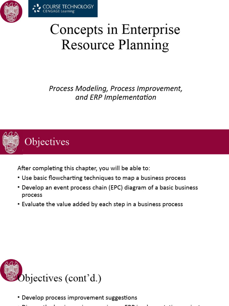 11 Process Modeling, Process Improvement, and ERP Implementation | PDF | Computers