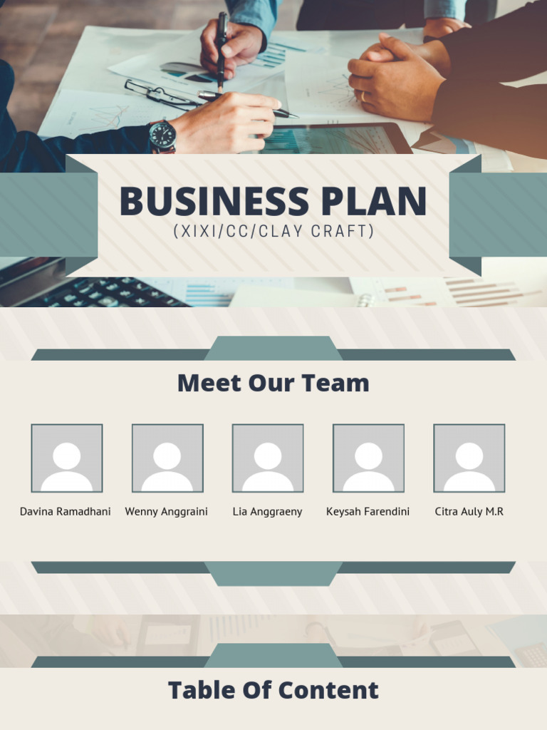 Beige Grey and Teal Minimalist Business Plan Presentation | PDF