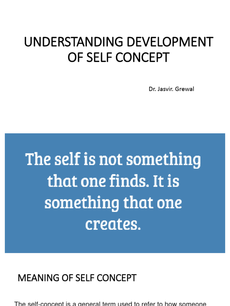 Understanding Development of Self Concept | PDF | Self Concept | Self ...