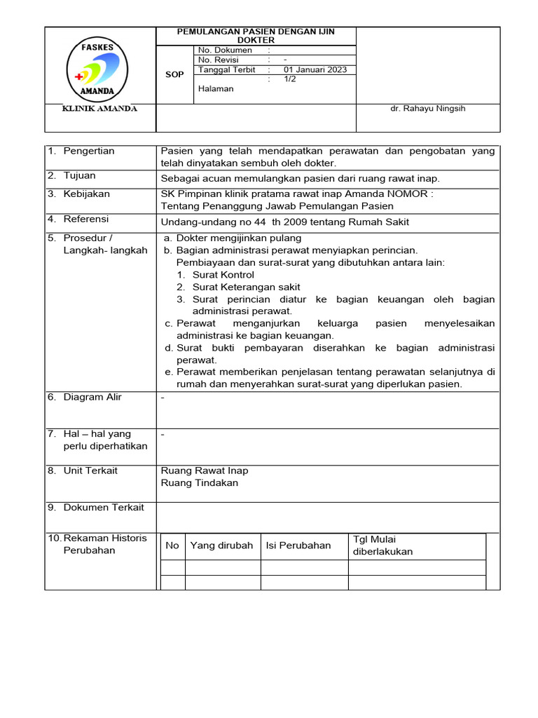 Contoh SK Dan SOP | PDF