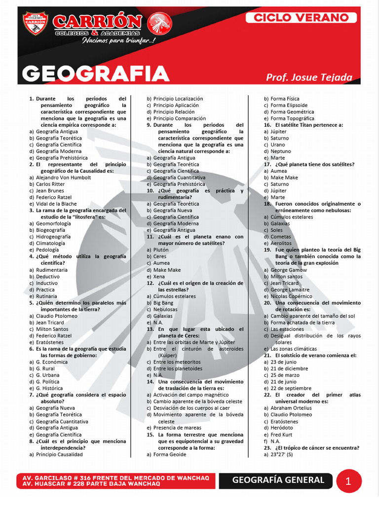 Repaso General | PDF | Clima | Tierra