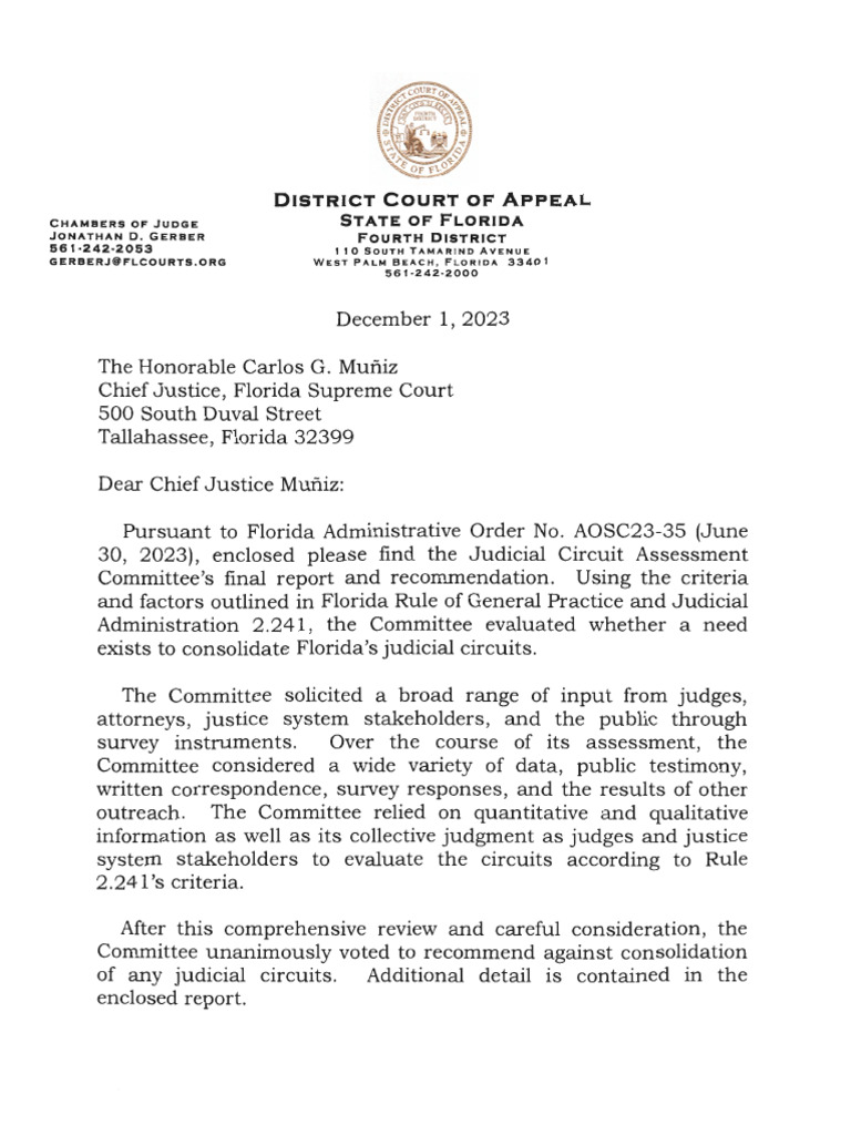 JCAC Final Report 12-01-2023 With Submission Letter | PDF | Judiciaries ...