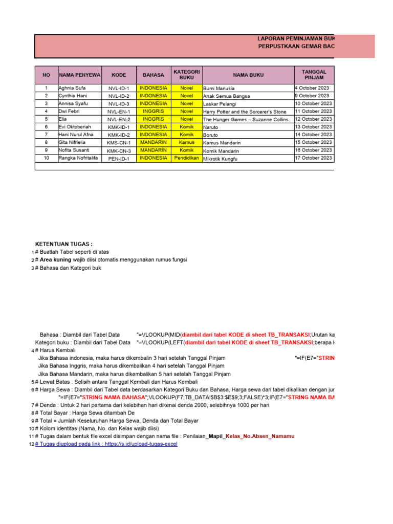 Salinan Penilaian Praktik Mapil Excel Xi TJKT Sem3 | PDF Salinan Penilaian Praktik Mapil Excel Xi TJKT Sem3 | PDF