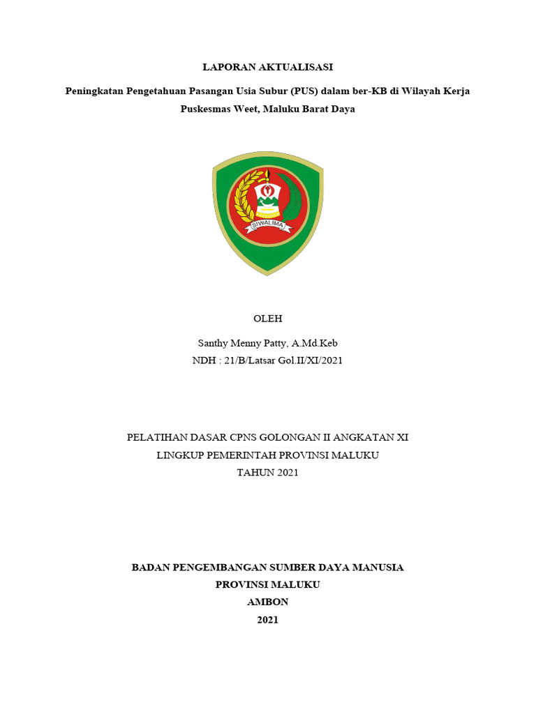 Laporan Aktualisasi Santhy | PDF