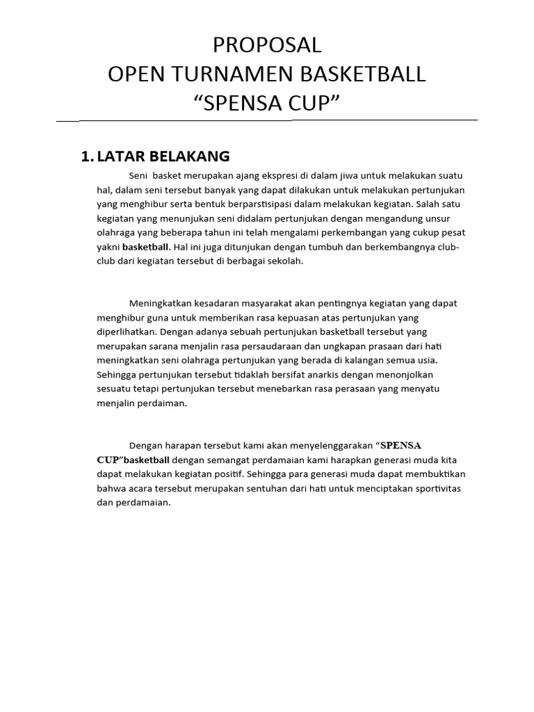 PROPOSAL 1 Docx | PDF