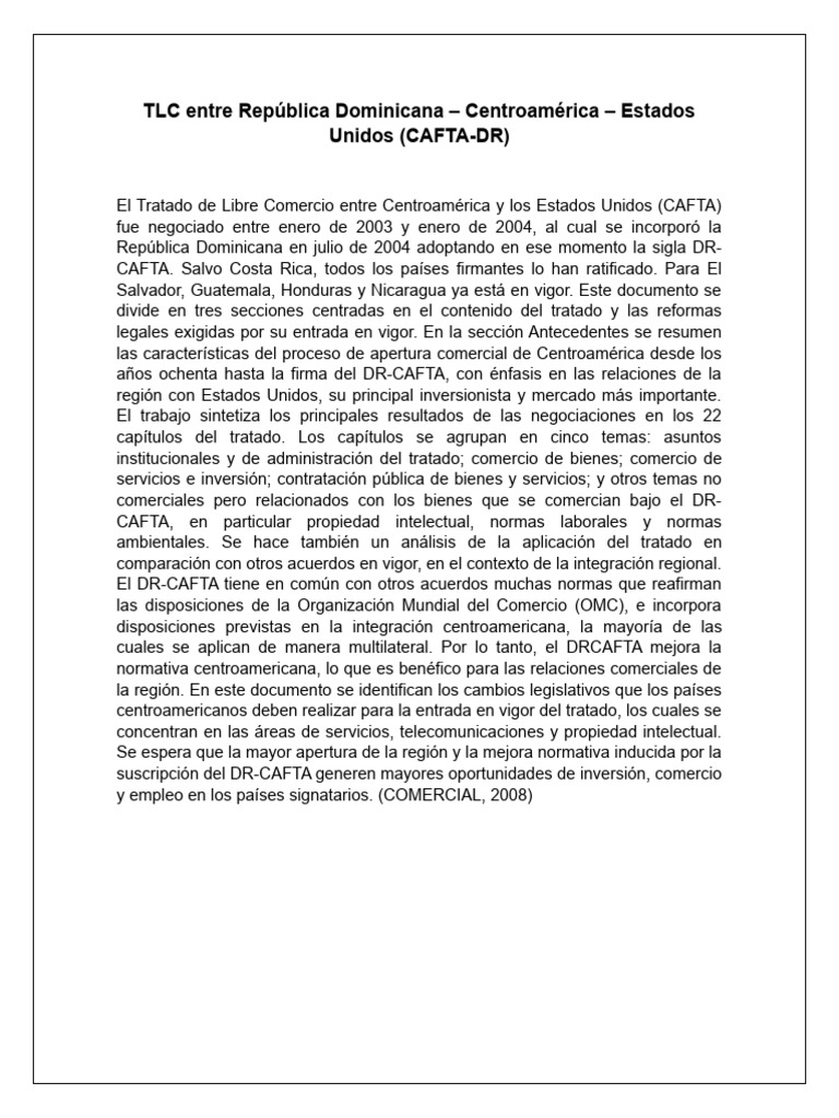 TLC El Salvador | Descargar gratis PDF | Organización de Comercio ...