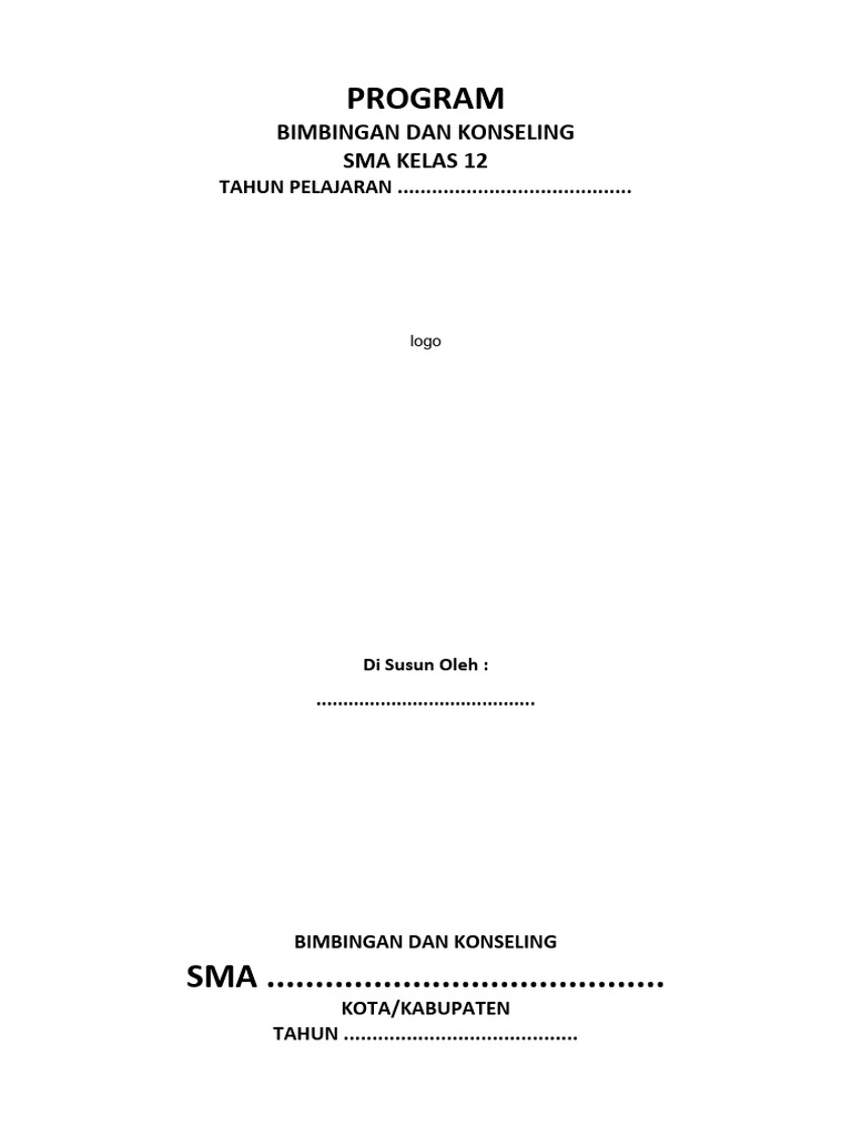 Contoh Program BK Sma-Ma Sesuai Pop BK Kelas 12 | PDF