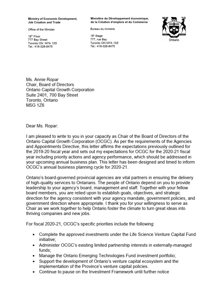 OCGC-Mandate-Letter-2020 | PDF