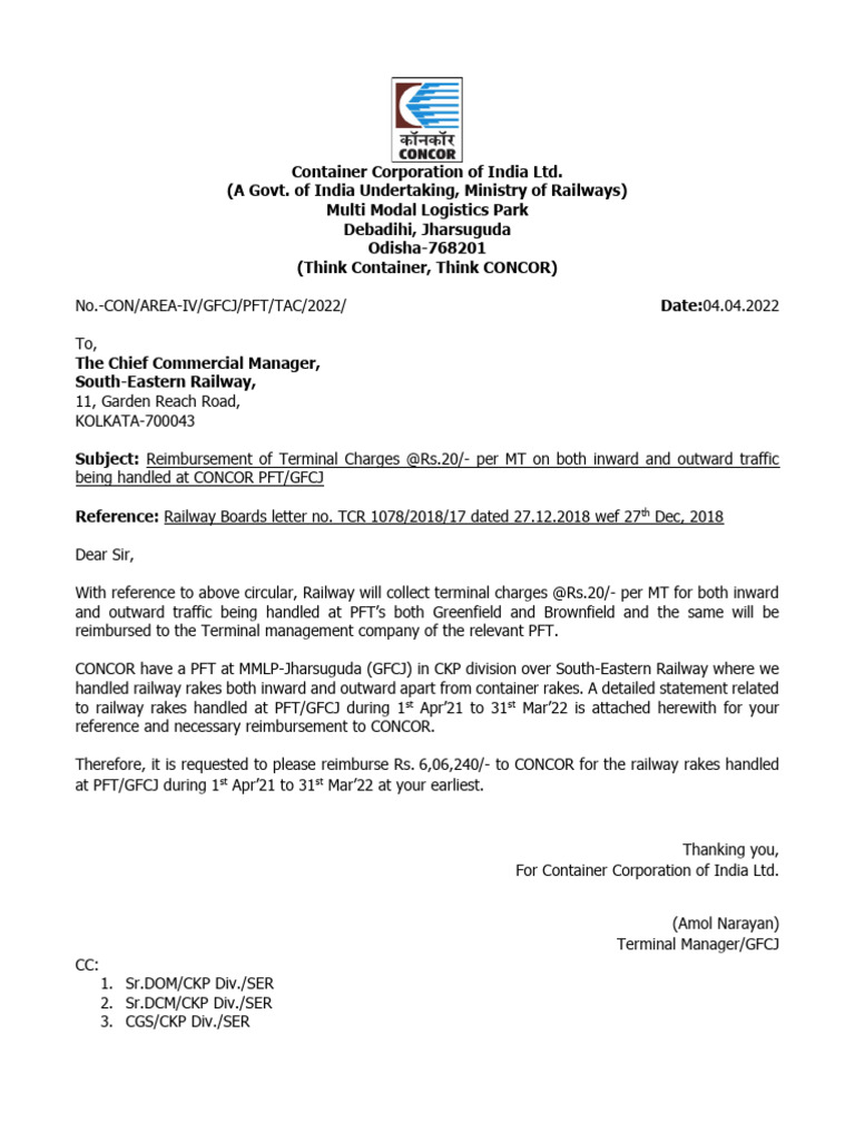 Letter To IR For PFT TAC Payment | PDF | Technology & Engineering