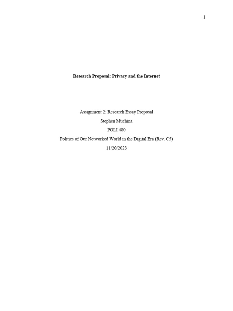 Alternative For Poli 480 | PDF | Privacy | Quantitative Research