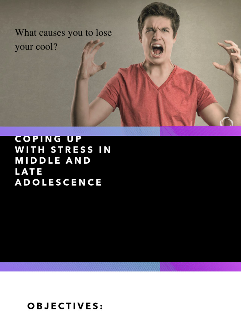 Coping With Stress In Middle And Late Adolescence Pdf