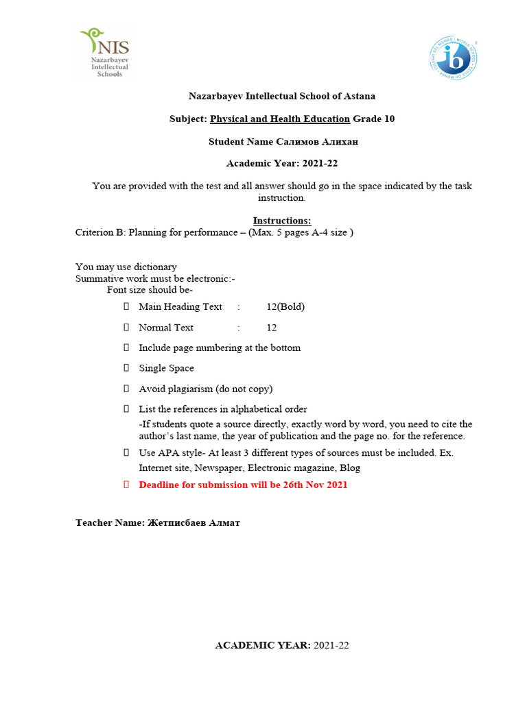 Criterion B - ExtremeSports | PDF | Reason | Cognitive Science