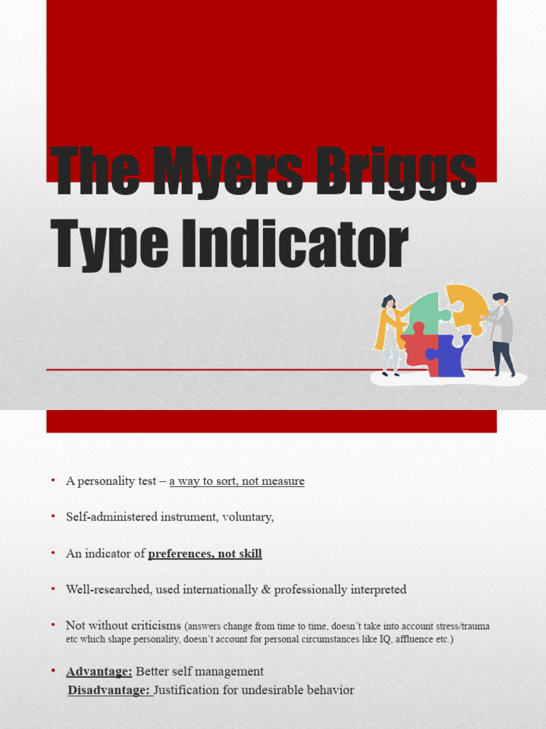 The Myers Briggs Type Indicator Pdf Thought Scientific Theories