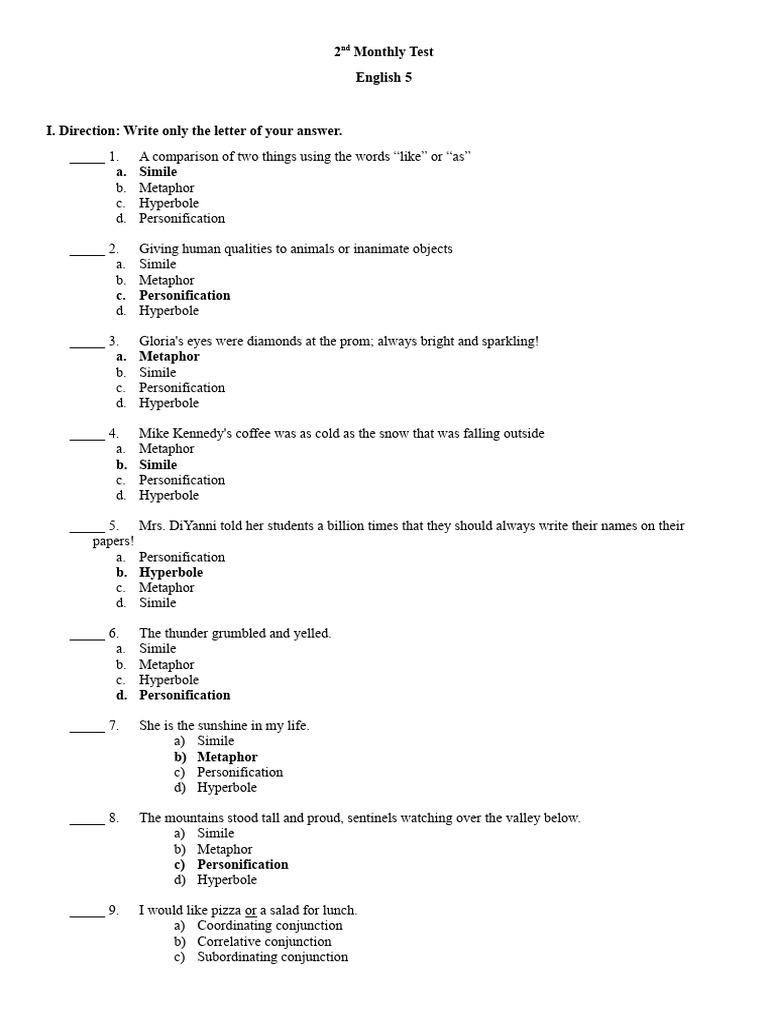 2nd-monthly-test-in-english-5-pdf-metaphor