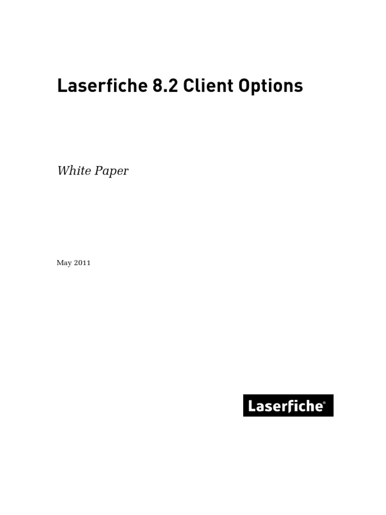 Laser Fiche 8.2 Client Options | PDF | Optical Character Recognition ...