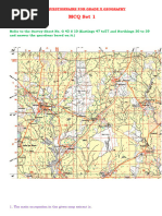 Toposheet With Questions | PDF | Geophysics | Geodesy
