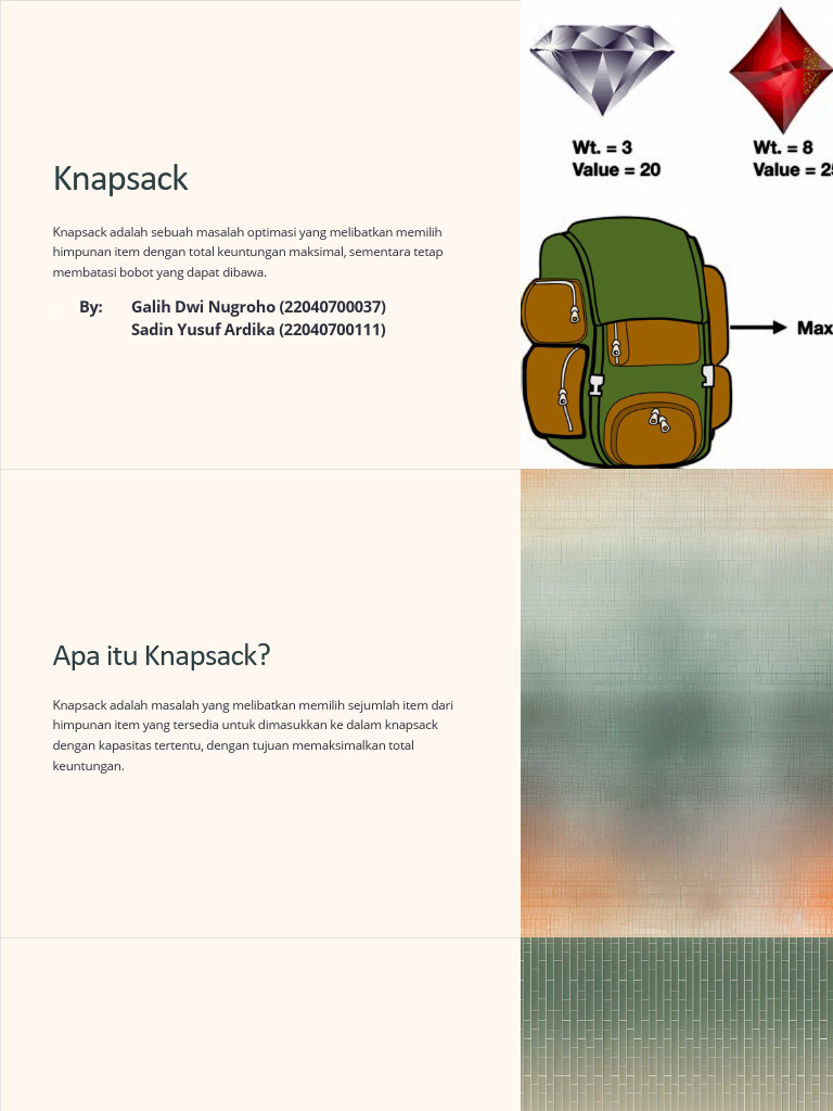 KNAPSACK | PDF