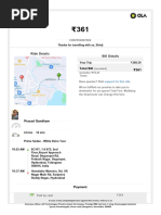 OlaCabs Invoice | PDF | Invoice | Payments