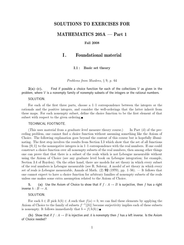 Munkres Topology Solutions Part 1 | PDF