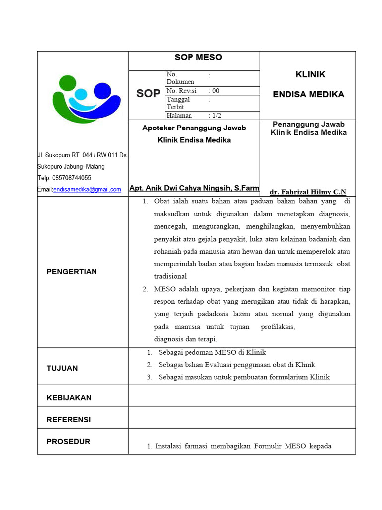 Sop (Ep 11) Meso | PDF