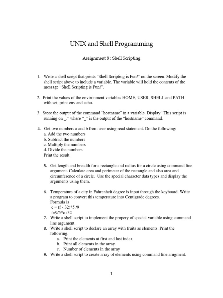 Assignment 08 Shell | PDF | Teaching Methods & Materials | Computers