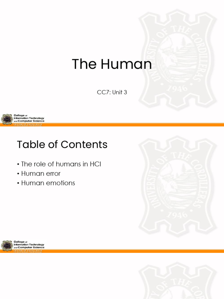Unit 3 - The Human | PDF | Perception | Memory