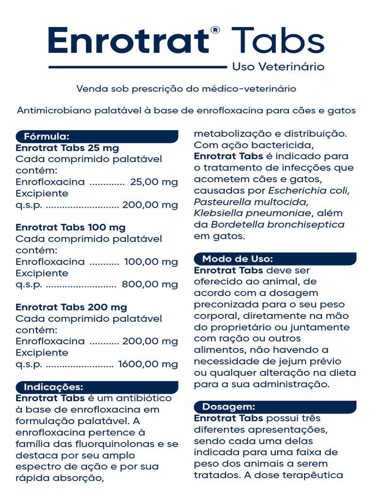 Enrotrat-Tabs Bula | PDF