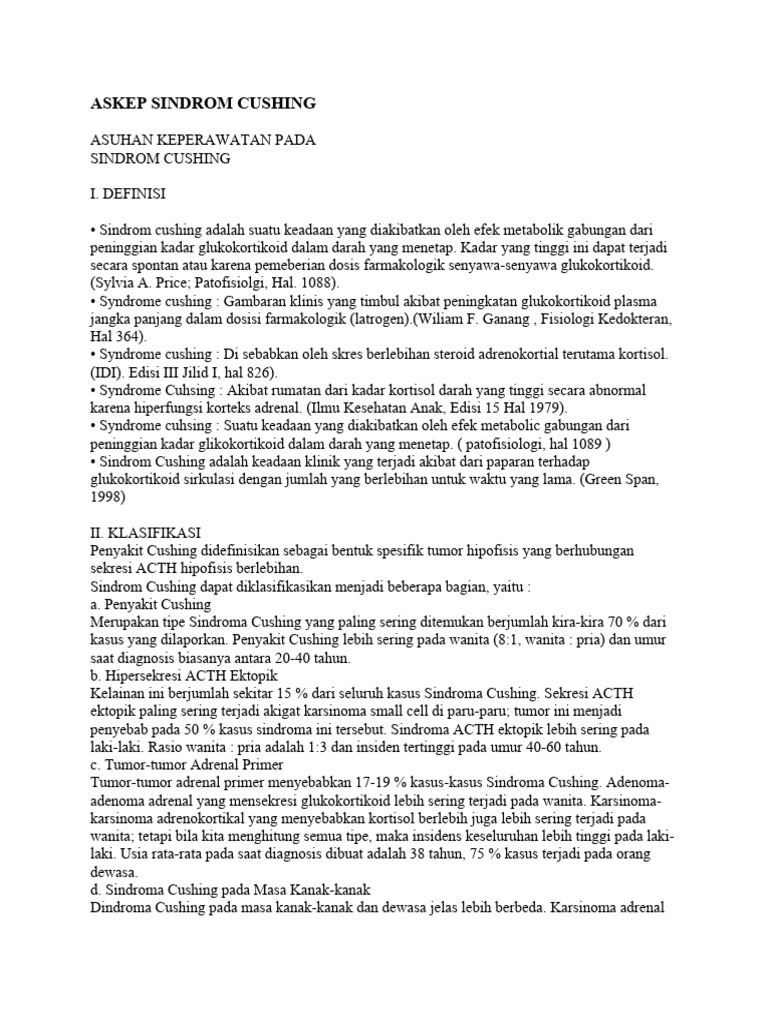 Askep Sindrom Cushing | PDF