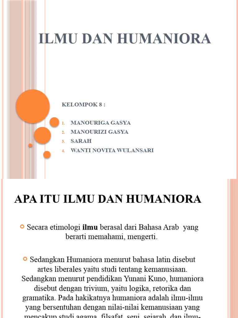 KLP 8 Humaniora | PDF | Ilmu Sosial