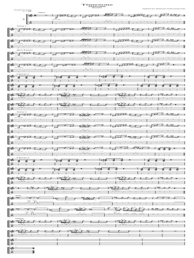 M Neskin - Timezone | PDF