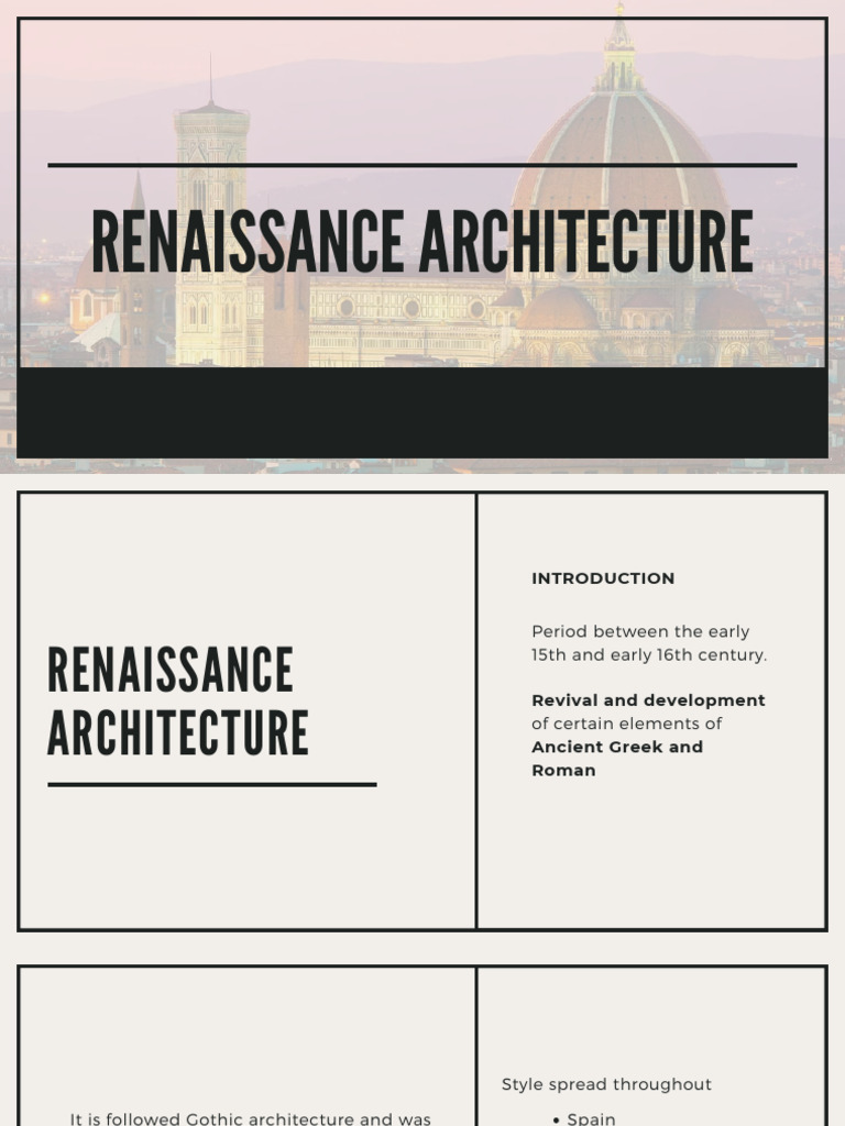 Renaissance Architecture | PDF | Michelangelo | European Architecture
