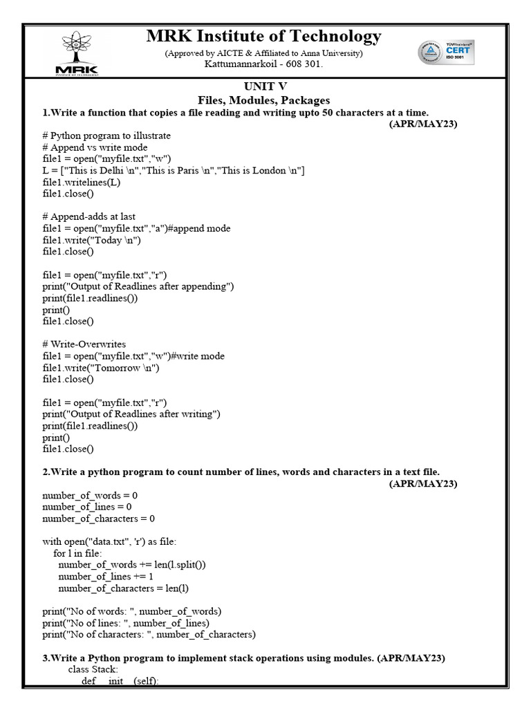 PSPP Part-B Unit5 | PDF | Computer File | Parameter (Computer Programming) PSPP Part-B Unit5 | PDF | Computer File | Parameter (Computer Programming)