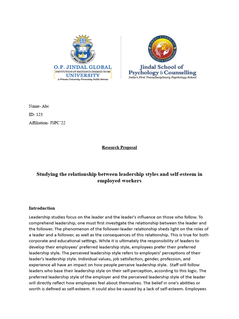 Research Proposal RM | PDF | Career & Growth