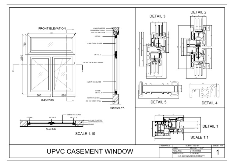 Detail 3 Detail 2: Upvc Casement Window | PDF | Local Government Areas ...